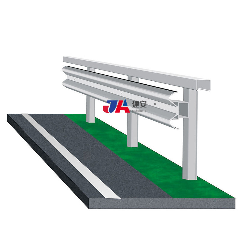 AASHTO M-180 Standard Galvanized W Beam Highway Guardrail for Crash ...
