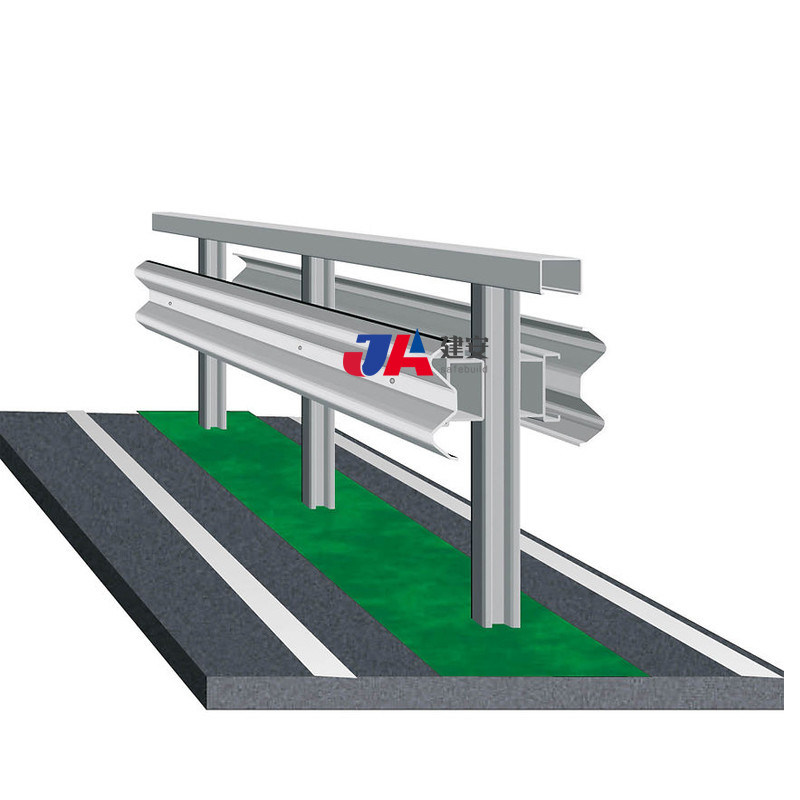 Three Wave Steel Highway Guardrail with Customized Size and Hot ...
