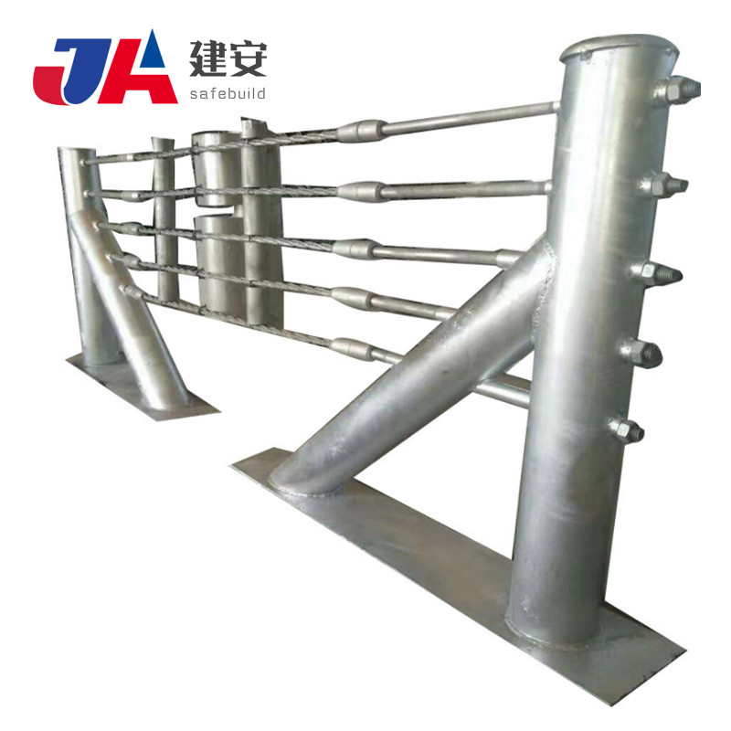 Wire Rope Barrier Fences Safety Road Barriers Galvanized Powder Coated