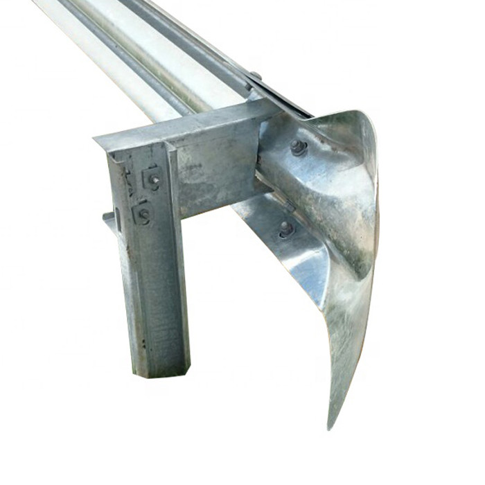 Hot Dipped Galvanized Road Steel Guardrail With ISO9001 2000 Certification