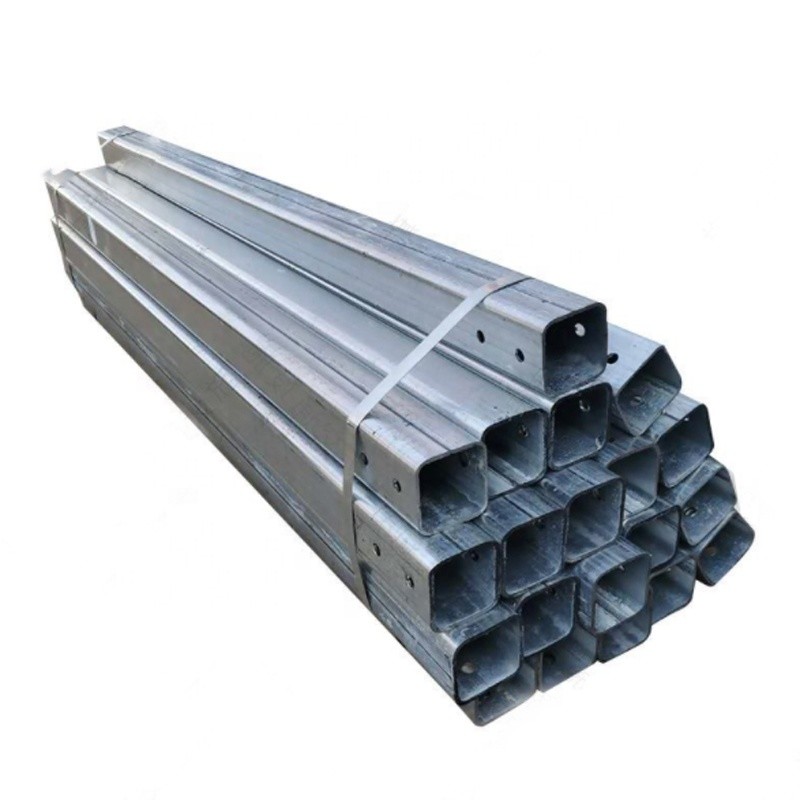 4x4 Galvanized Square Pipe Metal Fence Post for Traffic Road Barrier at ...