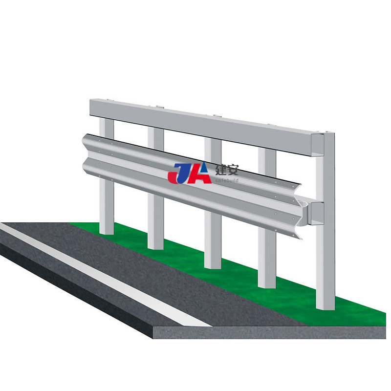 W Beam Highway Guardrail with AASHTO M-180 Standard and Zinc Coating of ...