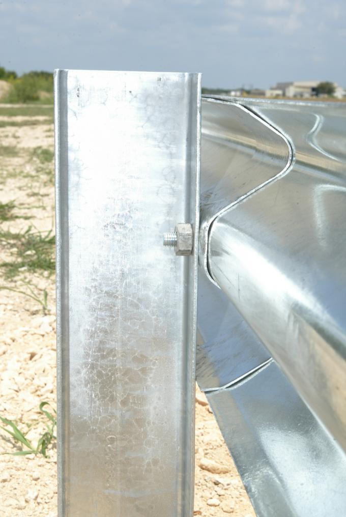 Highway Guardrail 4x4 Galvanized Square Metal Fence Posts with Anti ...