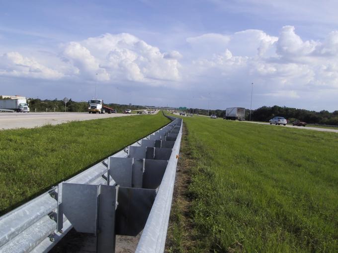 Highway Safety Barrier for Traffic Road Zinc Coated Traffic Road Steel ...