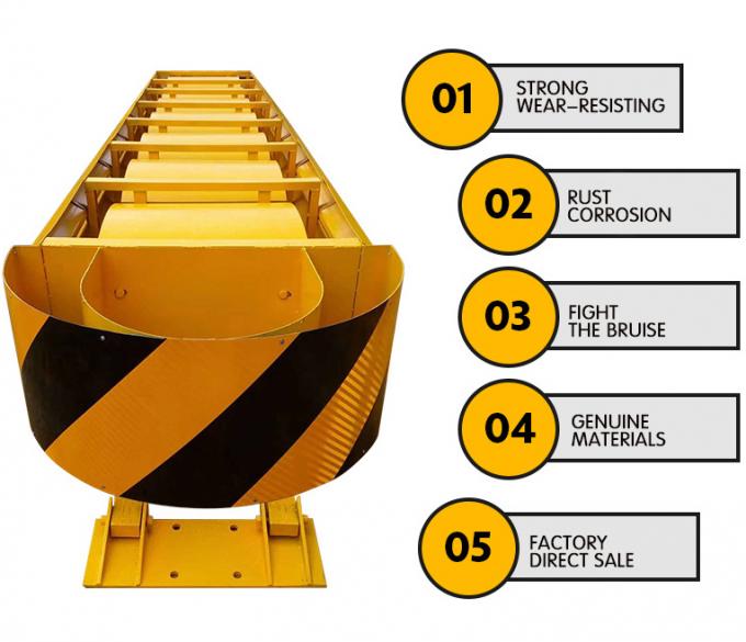 Galvanized And Powder Coated Traffic Steel Barrier Shield For Road Safety