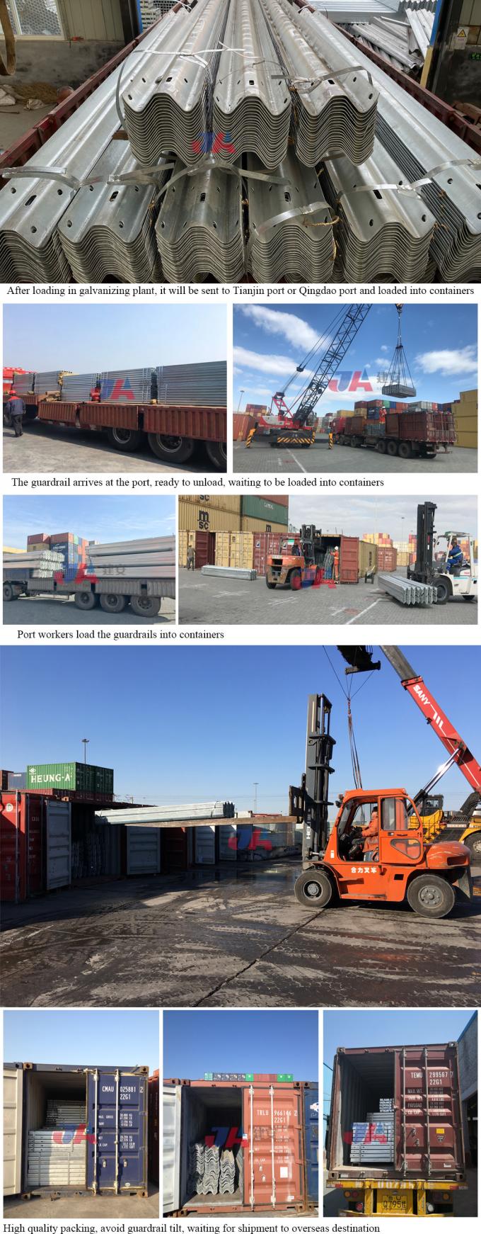 Road Safety Barrier W Beam Guardrail with AASHTO M-180 Standard and ...