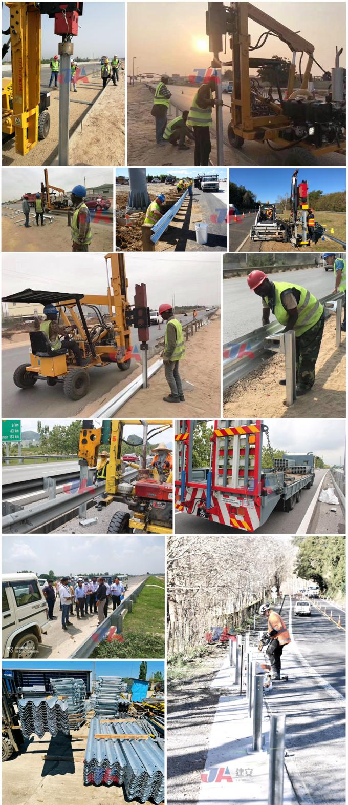 Road Safety Barrier W Beam Guardrail with AASHTO M-180 Standard and ...