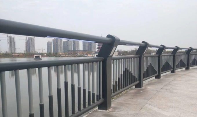 Hot Dipped Galvanized Stainless Steel Q235 Q345 Bridge Guardrails