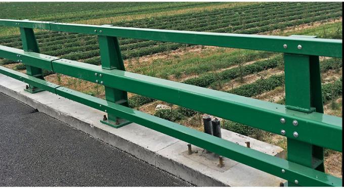 Hot Dipped Galvanized Steel Composite Bridge Guardrail For ISO9001 2008 ...