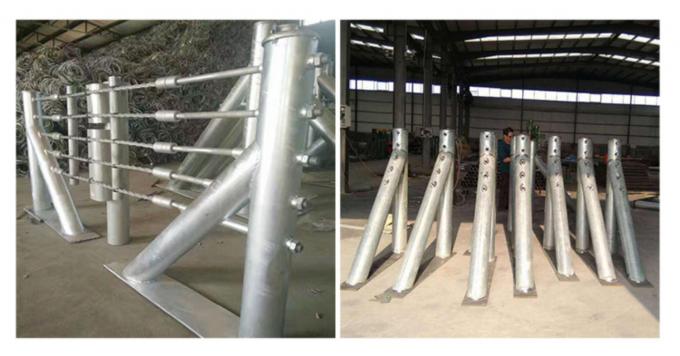 Road Wire Rope Barrier Fences Stainless Steel Cable Barrier With ...