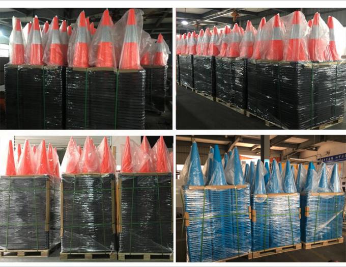 Rubber Reflective Road Cones High Visible Traffic Management Cones